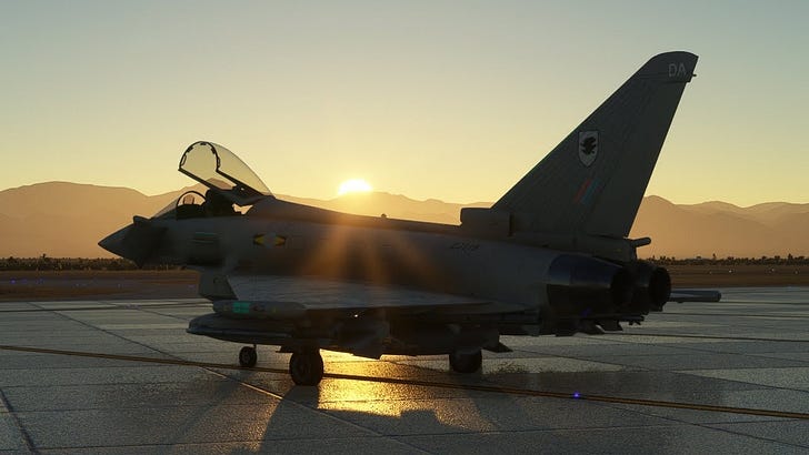 Livestream flying the Sidewinder Low Level in the Eurofighter Typhoon ...
