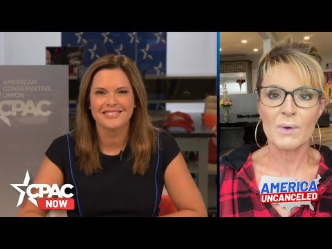 Sarah Palin Speaks With Mercedes Schlapp! - CPAC