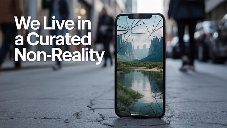 We live in a curated non-reality - that's not a good thing, to be clear