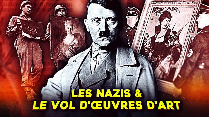 Le triste gangstérisme des nazis pillant les richesses des pays occupés ...