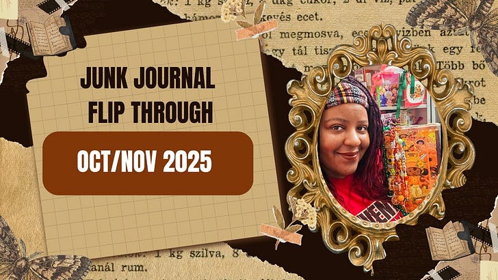 October/November 2025 Junk Journal Flip Through