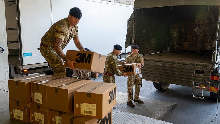 THE BATTLE AGAINST COVID 19 - British Armed Forces step in to deliver ...