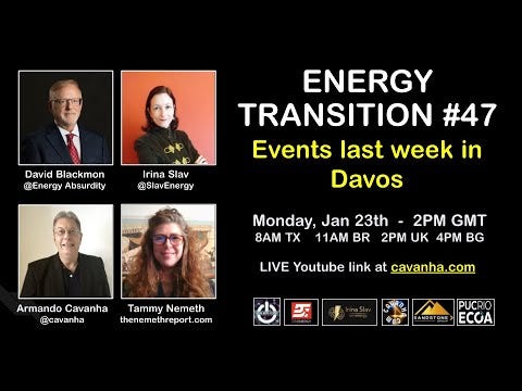 The BABC chat: Reflections on WEF - Irina Slav on energy