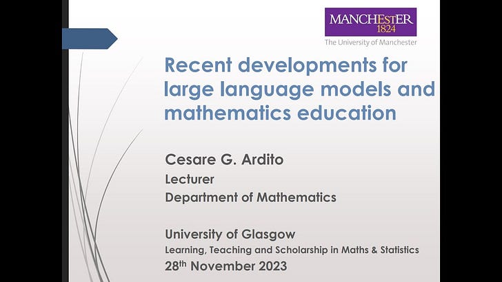 Recent developments for large language models in mathematics education ...