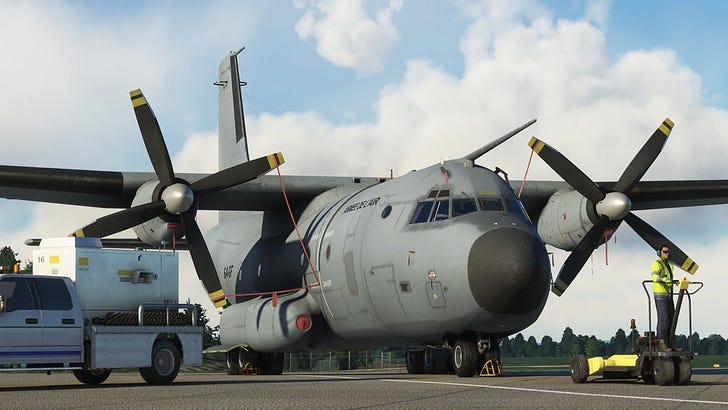 First look at the AzurePoly Transall C160 in Microsoft Flight Simulator