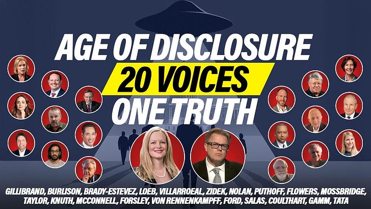 Tonight: 20 Voices on UAP Disclosure (Premiere at 4:15 PM PT)