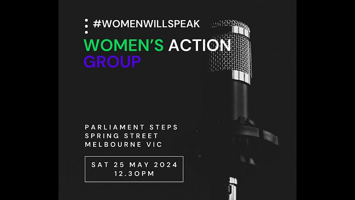 #WomenWILLSpeak in Melbourne Today - by Rex Landy