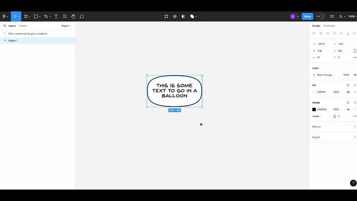 Basic speech bubble with Figma - by Sam Hardacre