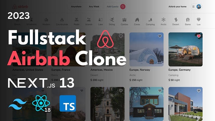 💻 #77: Build an Airbnb Clone with Next.js 13 🏡 - by Devan