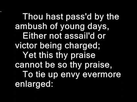 Sonnet 70 by William Shakespeare - by Dane Allred