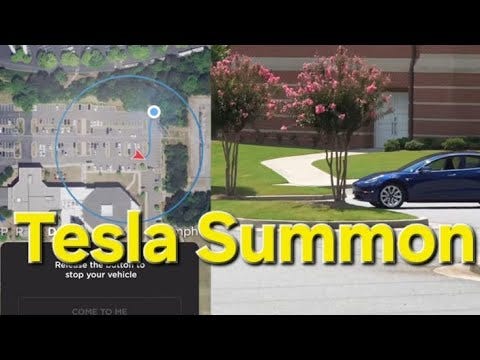 Tesla Smart Summon Demonstration - by Nextbigfuture