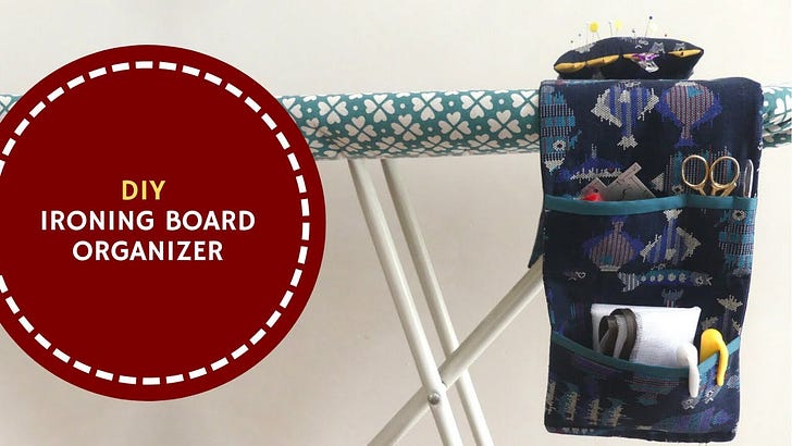 Make an Ironing Board Organizer - by Madam Sew