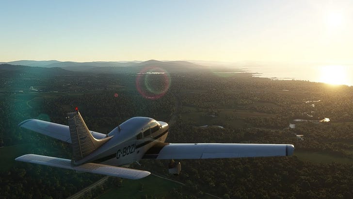 Flying the updated JustFlight Warrior from Asturias to Villaframil in ...