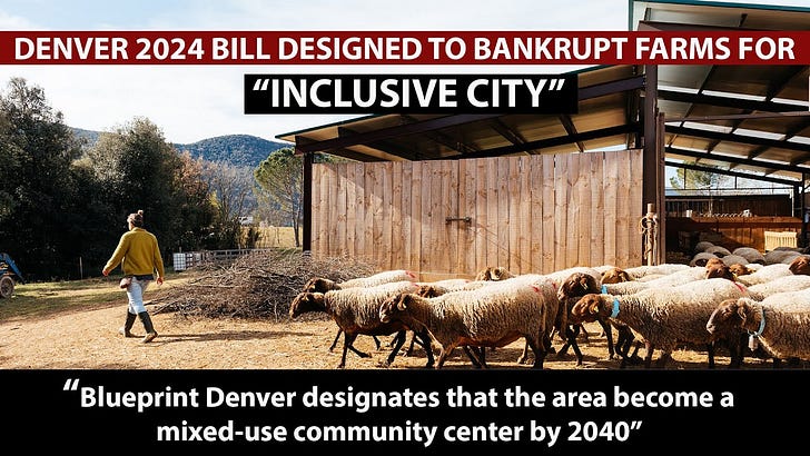 Denver legislation intends to Bankrupt Farmers En Masse for "Inclusive ...