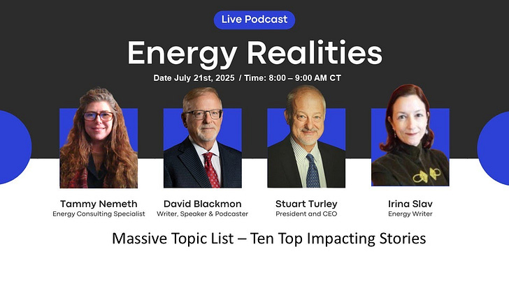 Energy Realities: Top 10 issues - Irina Slav on energy
