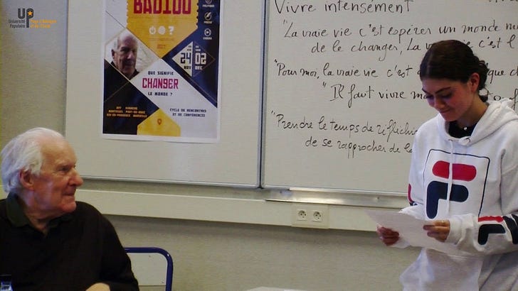 Alain Badiou : la vraie vie ! - by Brigitte Bouzonnie