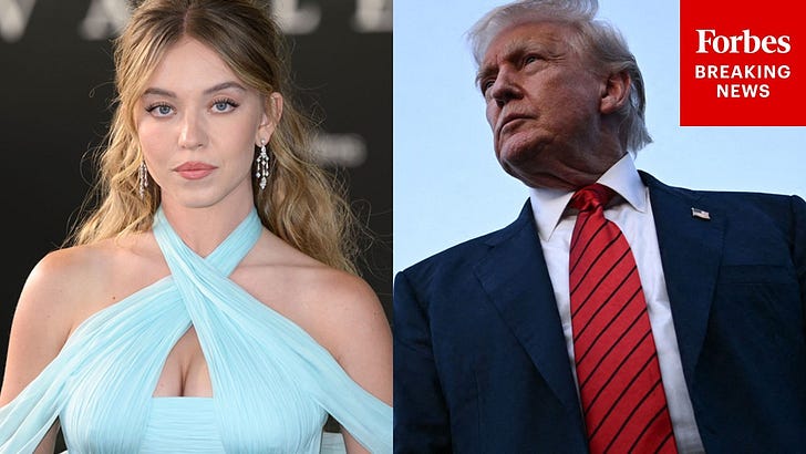 Trump Praises Sydney Sweeney Ad After Learning She's a Republican