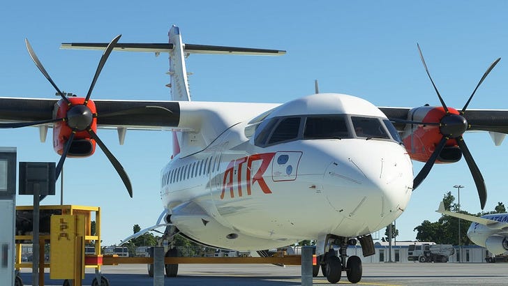 Flying the ATR 42-600 from Luton to Jersey in Microsoft Flight Simulator