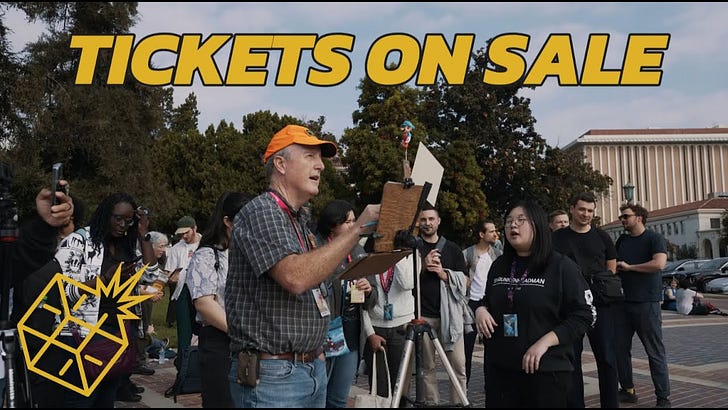 The Lights Go On at Lightbox - by James Gurney - Paint Here