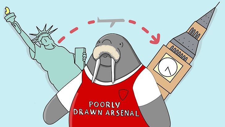 Poorly Drawn Arsenal Newsletter | Substack