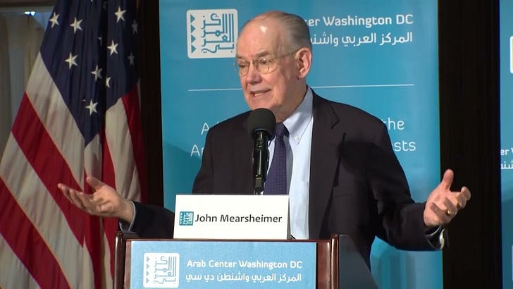 JJM Address at The Arab Center - by John J. Mearsheimer