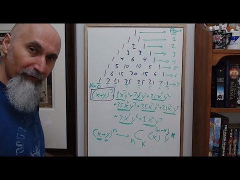 Day of Math #6: Pascal's Triangle, Binomial Theorem, Combinatorics, nCr ...
