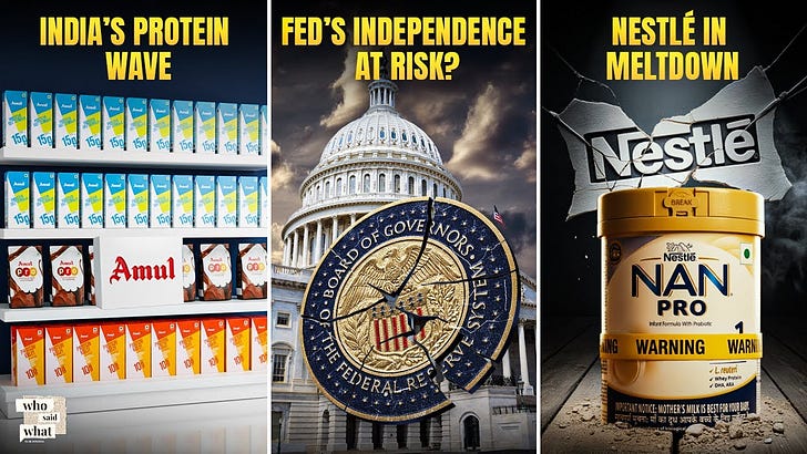 Amul’s Protein Push, Fed vs Trump & Nestle in Crisis | Who said What? S2E12