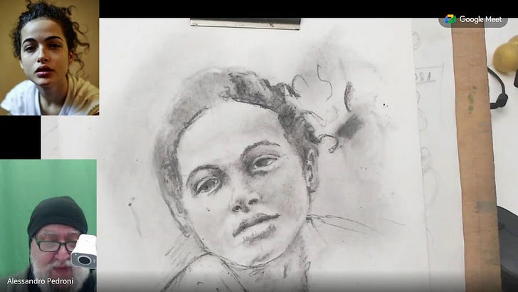 Il dottor Divago, il disegno, la pittura e la vita | Alessandro Pedroni | Substack