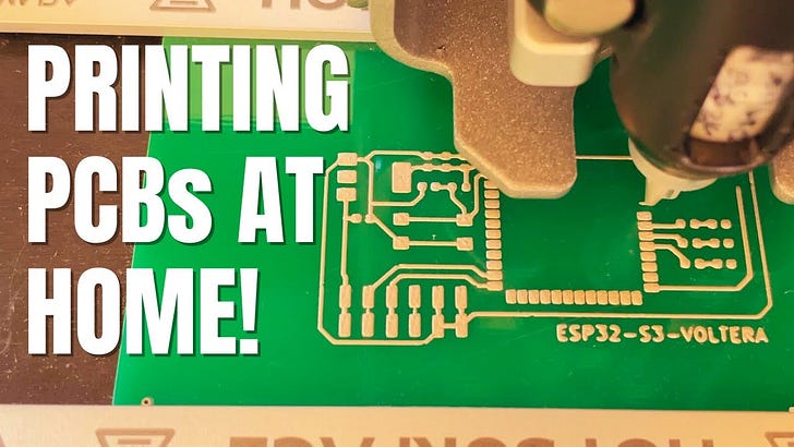 Printing PCBs At Home! - by Chris Greening - atomic14