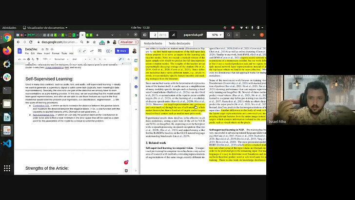 Paper-club #2: "data2vec: A General Framework for Self-supervised Learning in Speech, Vision and ...