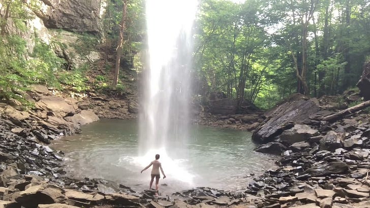 No Words. Just a Waterfall. 😊 - by Andi Pigott Martin