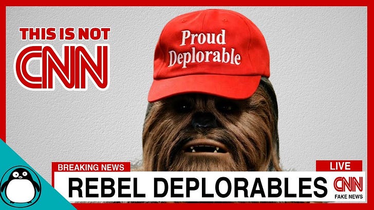 Humour check: Very funny! — if CNN was covering Star Wars
