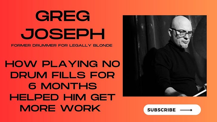Greg Joseph - How being told not to play drum fills for 6 months ...