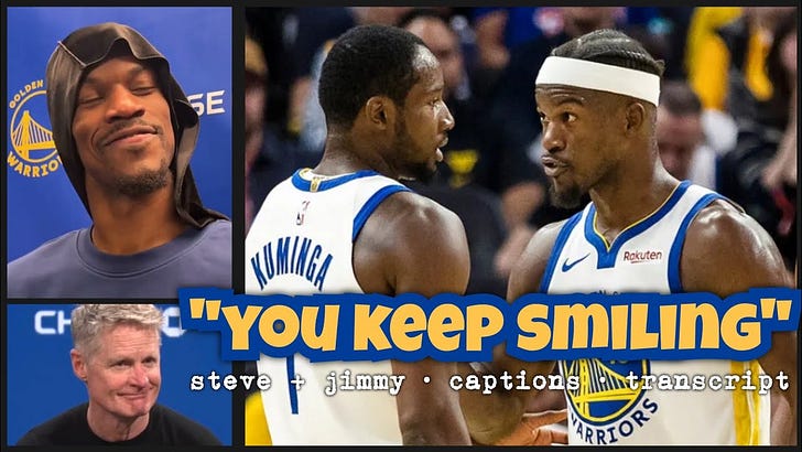 Jimmy Butler to Kuminga: “You keep smiling”