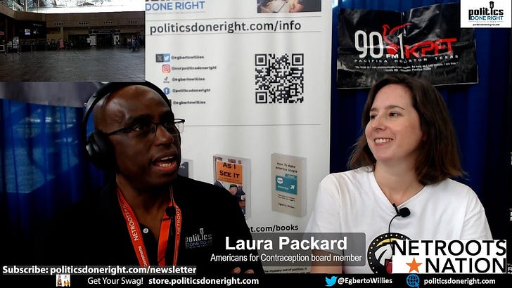 Laura Packard of Americans for Contraception board member, discusses ...