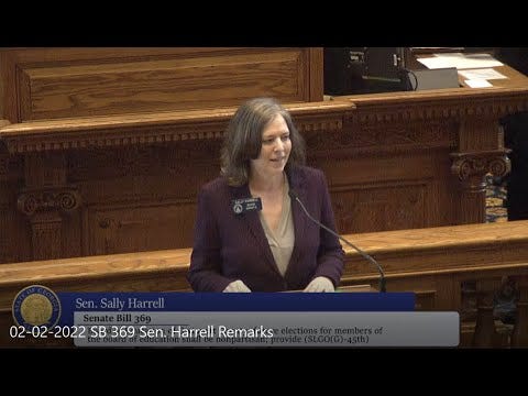 Sally’s Senate Snapshot 2022 #4 - by Senator Sally Harrell