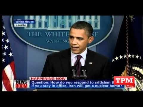Reporters To Obama: War War War War War War Now War?